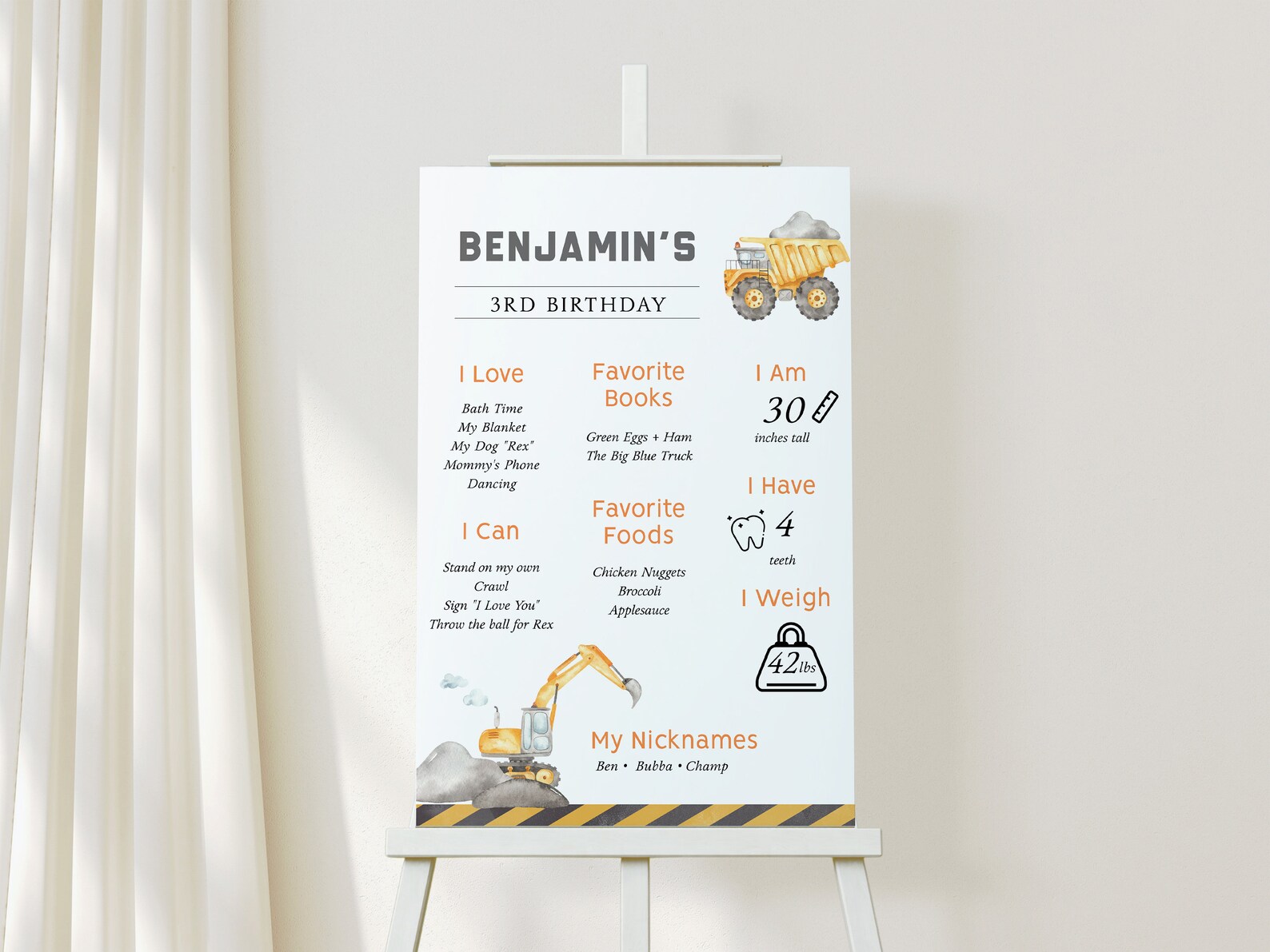 Editable Construction Kids Birthday Bundle Dump Truck Party Bundle ...