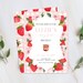 Editable Berry Sweet Strawberry Birthday Bundle Kids Birthday Invite ...