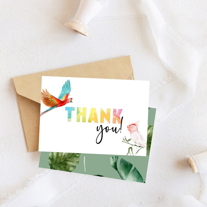 Bird Thank You - Etsy