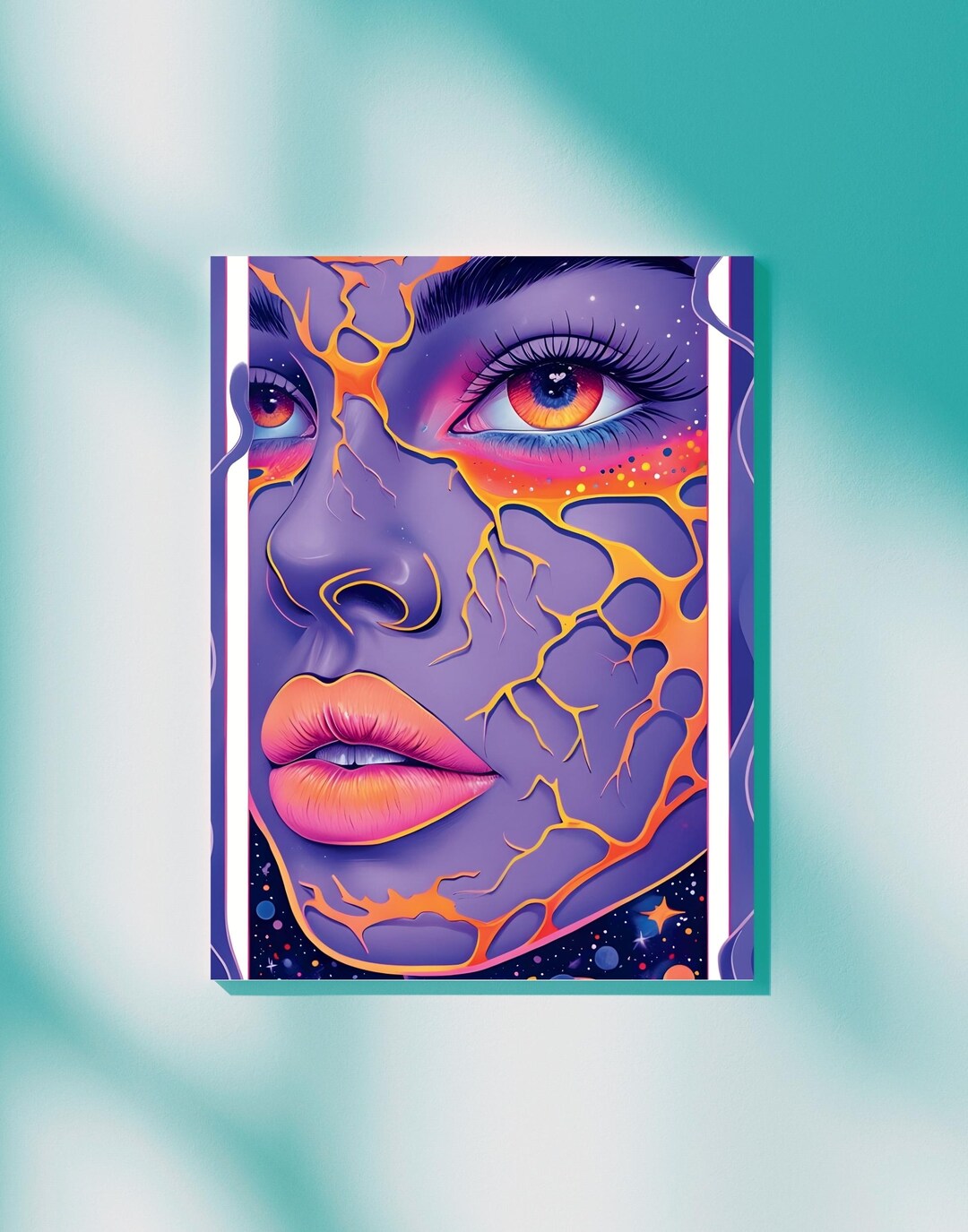 Neon Girly Wall Art | Digital Download | Bright Wall Decor - Etsy