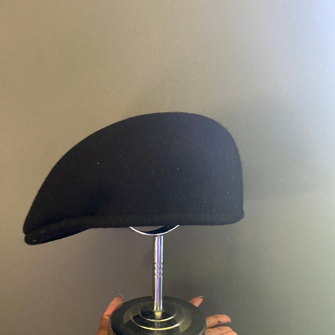 Vintage Men Black Wool Felt Ascot Cap - Etsy