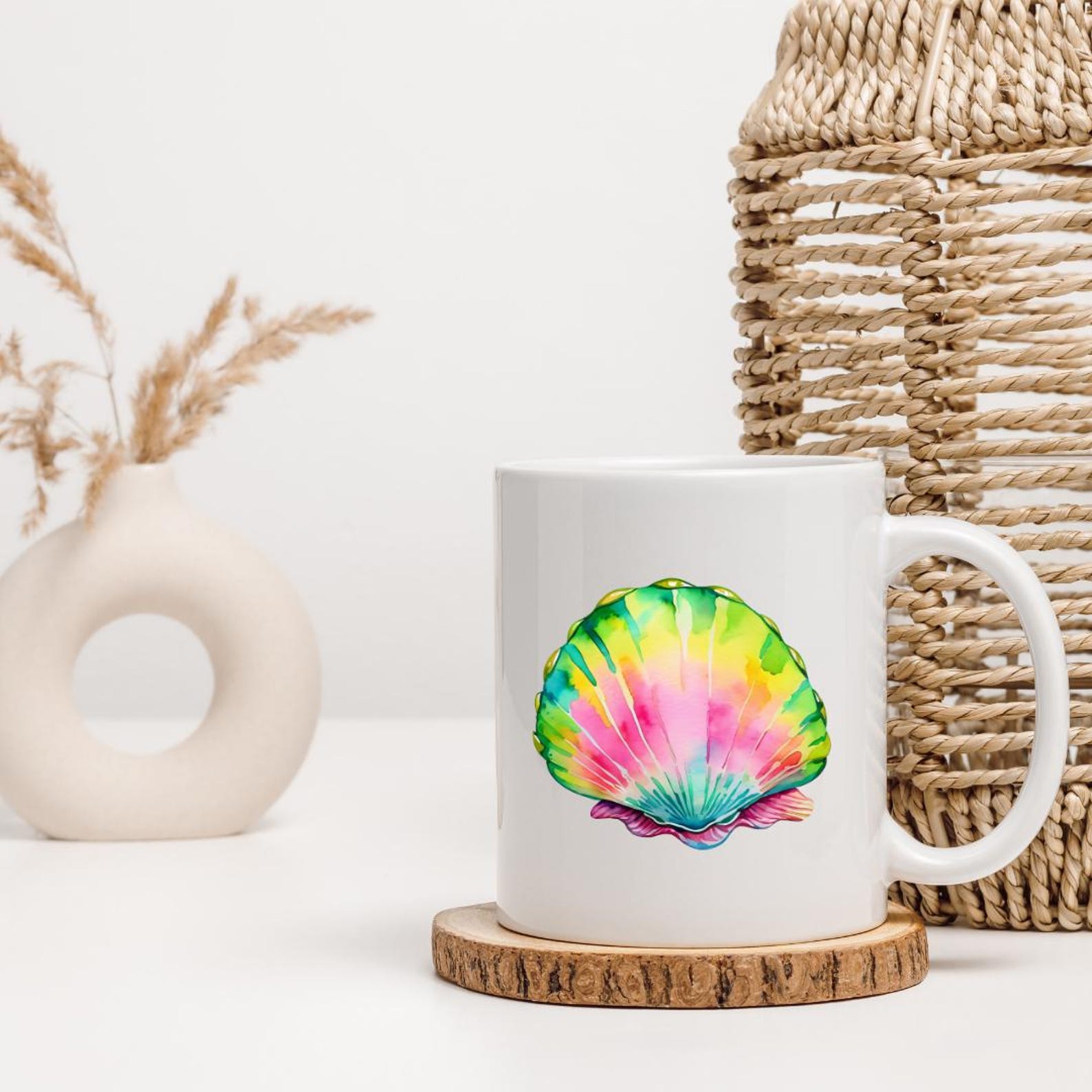 Watercolor Clam Shell – Digital Download - Etsy