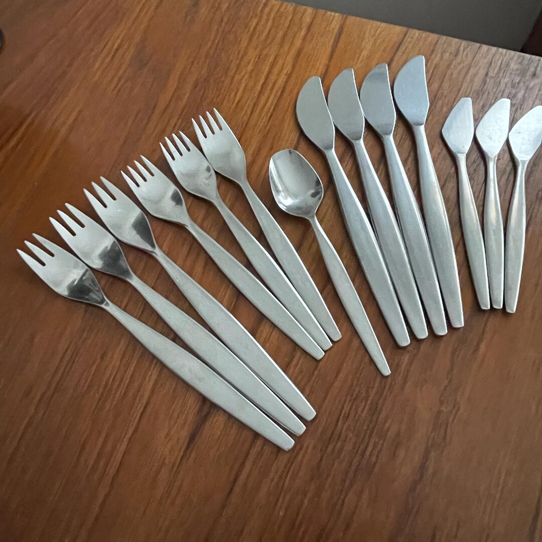 14 Piece of Gense Focus Stainless Flatware Set Designed by Folke ...