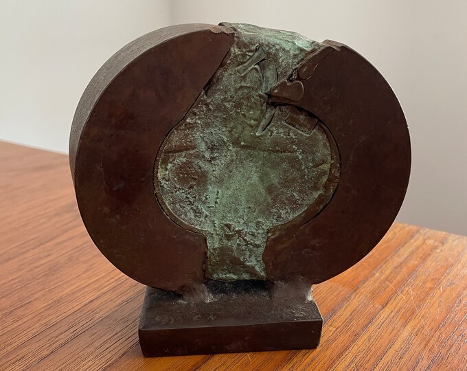Frank Morbillo Brutalist 'split Sphere' Sculpture 1989, Patinated ...