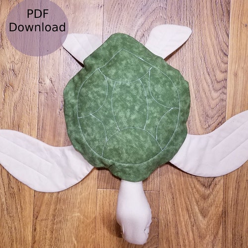 Cute Stuffed Sea Turtle Pillow Sewing Pattern - Etsy