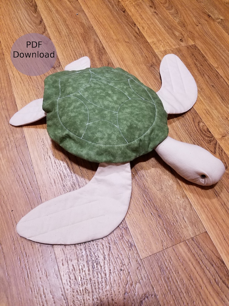 Cute Stuffed Sea Turtle Pillow Sewing Pattern - Etsy