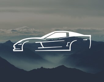 C6 Corvette Decal | Etsy