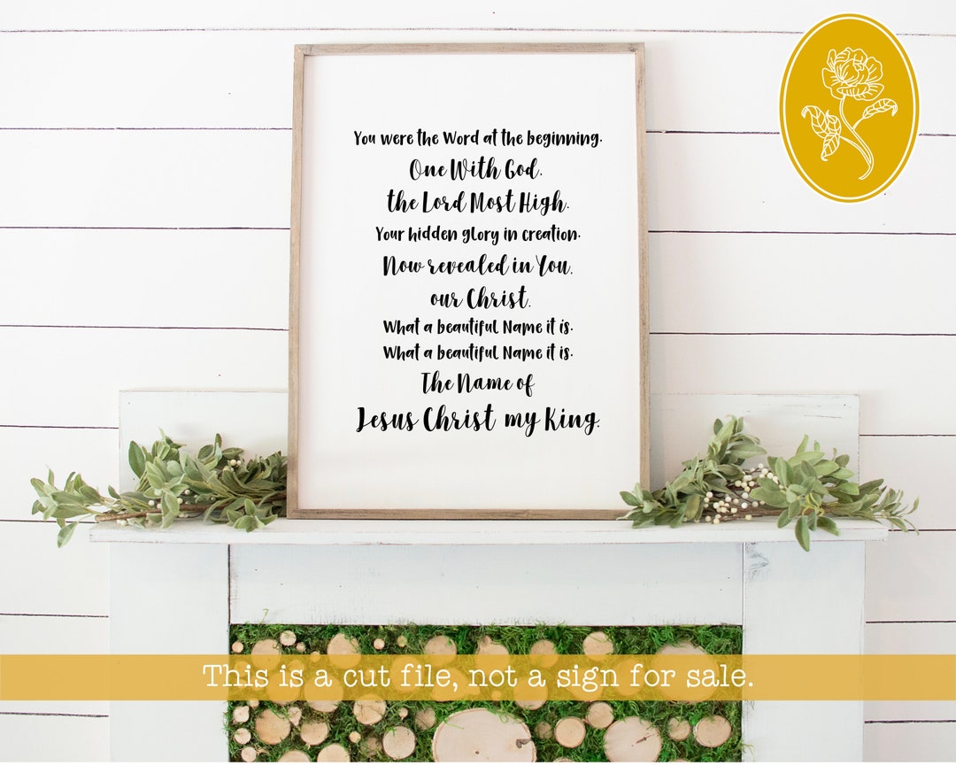 SVG FILES, What a Beautiful Name, Hymn Svg, Christian SVG ...