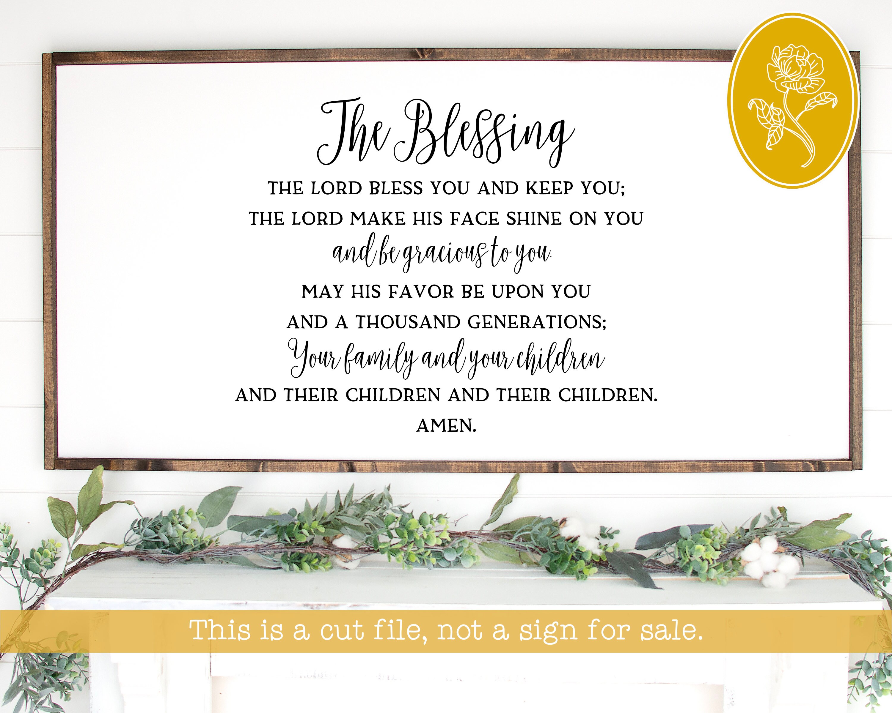 SVG FILES the Family Blessing Scripture Svg Bible Verse - Etsy