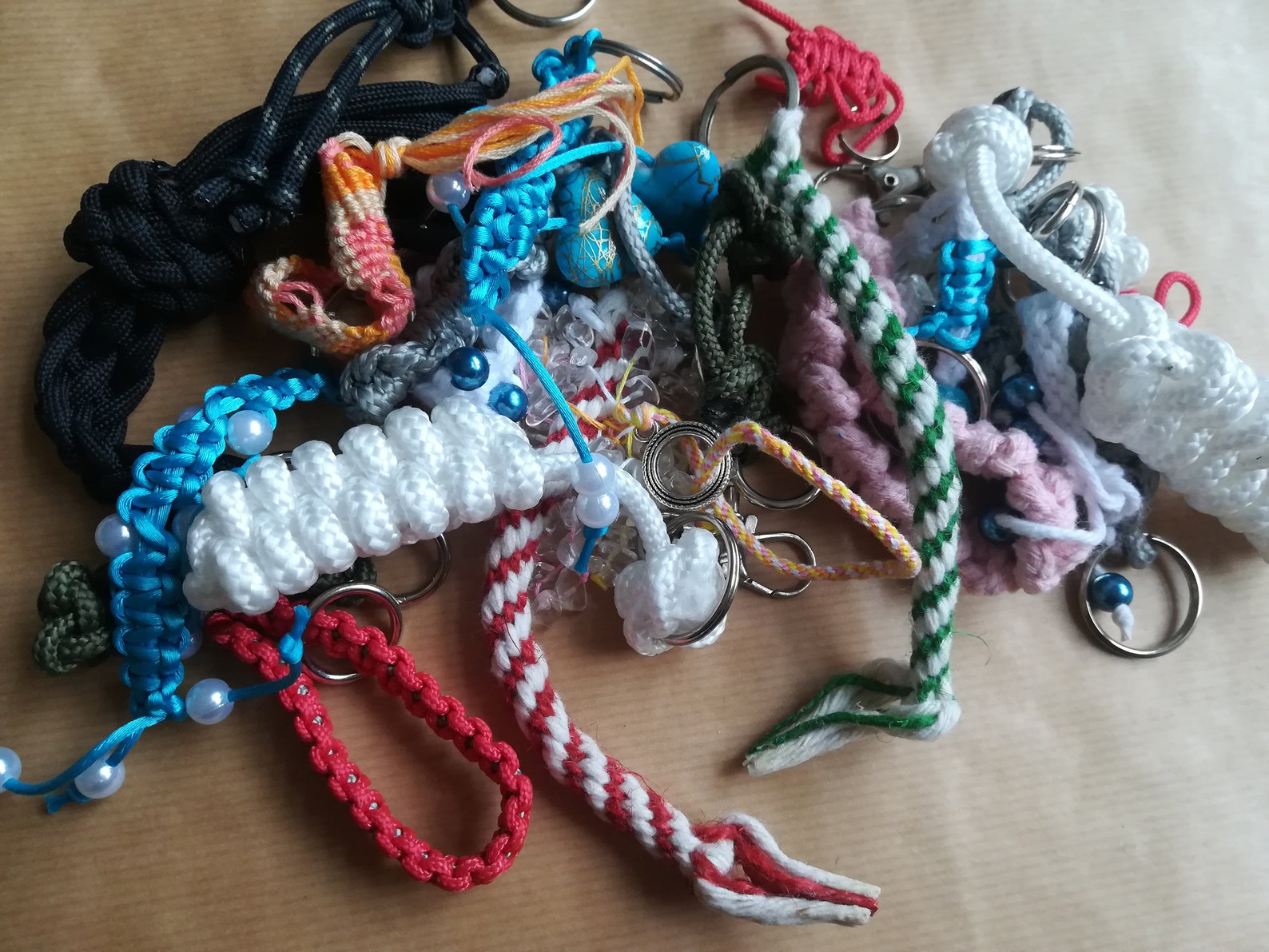 Random Keyring Handmade Paracord Keyrings. 50% Goes to - Etsy