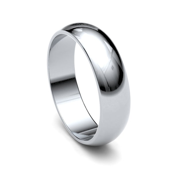 4mm Platinum Wedding Band Men - Etsy