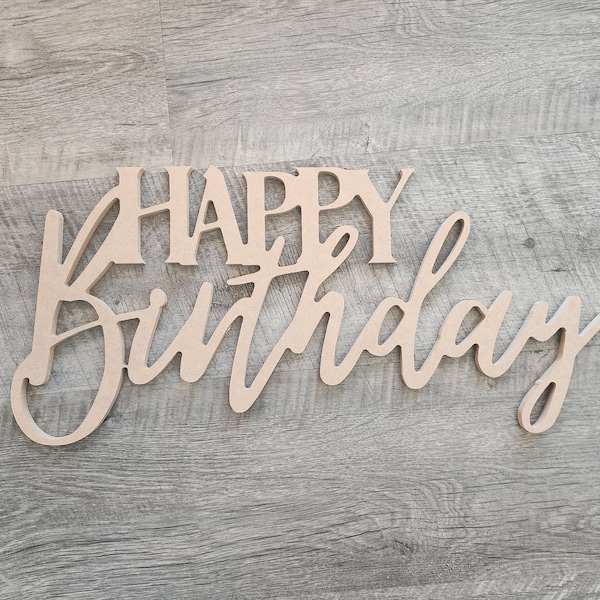Happy Birthday Wooden Custom Sign - Etsy