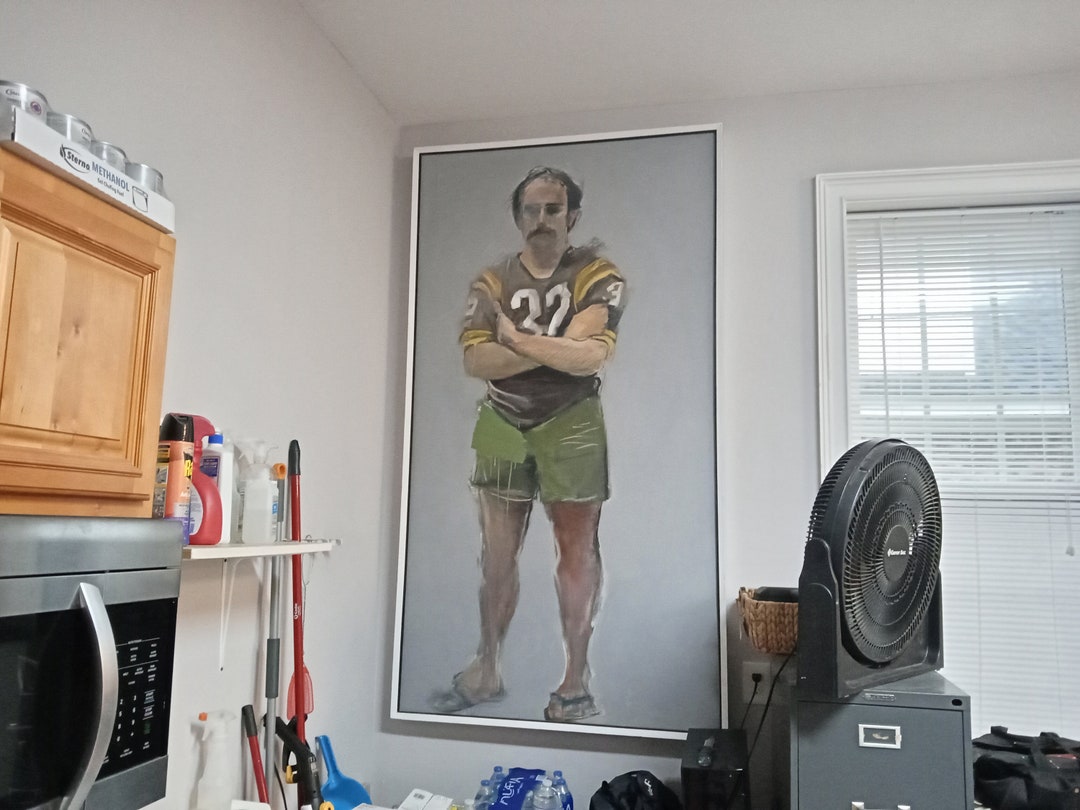 Stunning 1970's Life Size Painting Sports MCM - Etsy