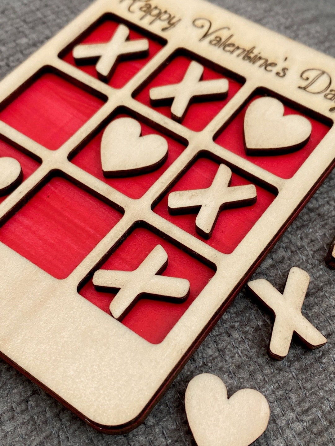 Valentines Day Tic-tac-toe Game Cards SVG File Download for Kids ...