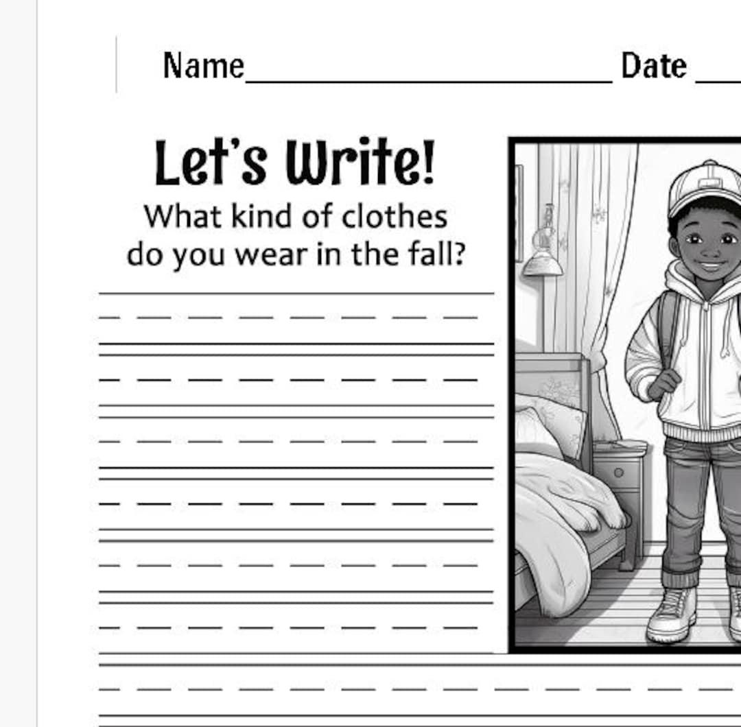 15 Writing Prompts Fall Autumn Thanksgiving Halloween, Lined Pages ...