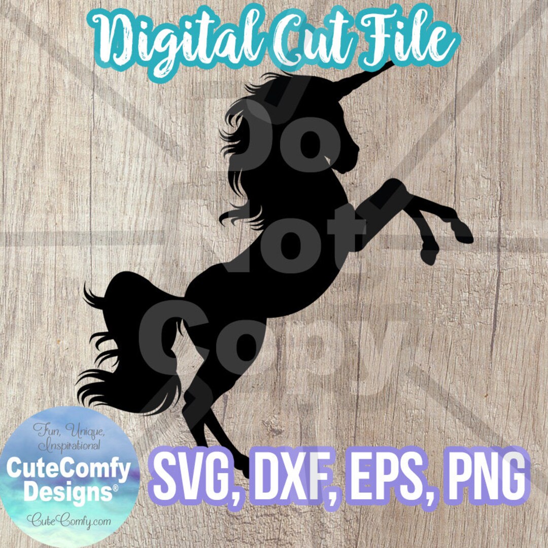 Einhorn Springen SVG DXF PNG eps Design Plotterdatei Vorlage für ...