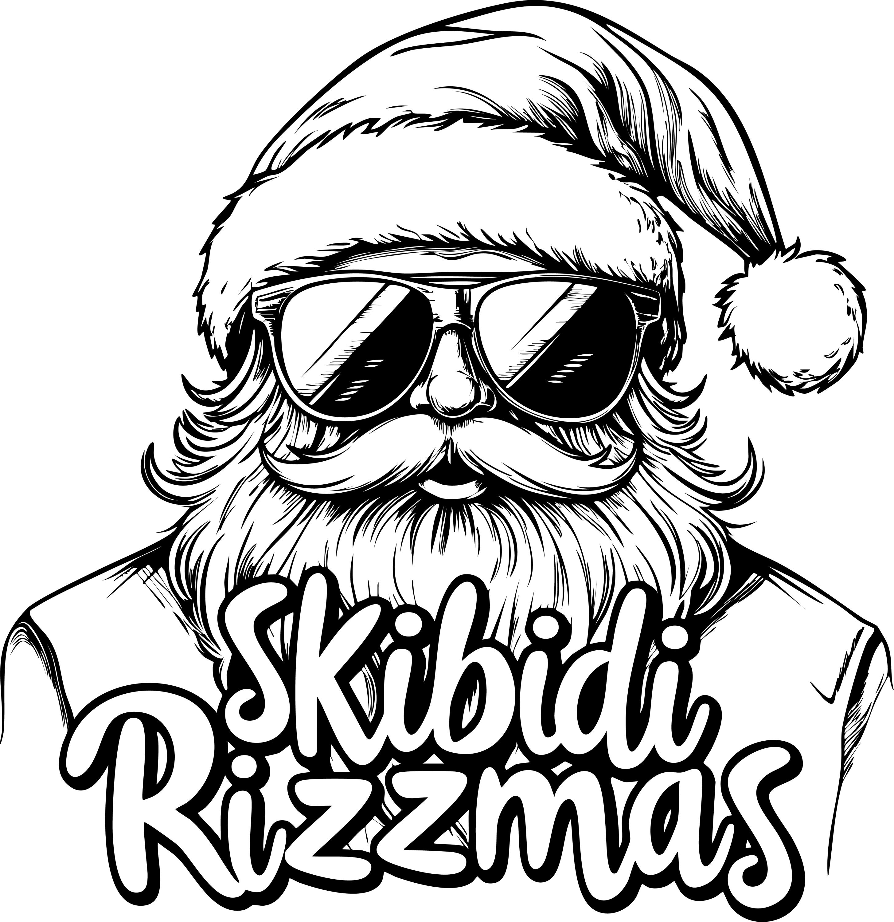 Skibidi Rizzmas SVG Laser Glowforge File Instant Download Funny Middle ...