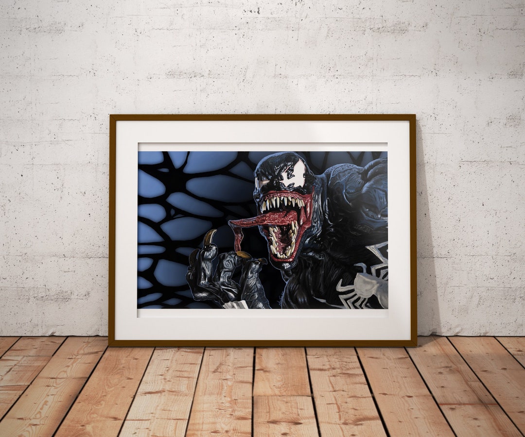Venom Art Print Digital Painting Illustration Fine Art Wall Art Marvel ...