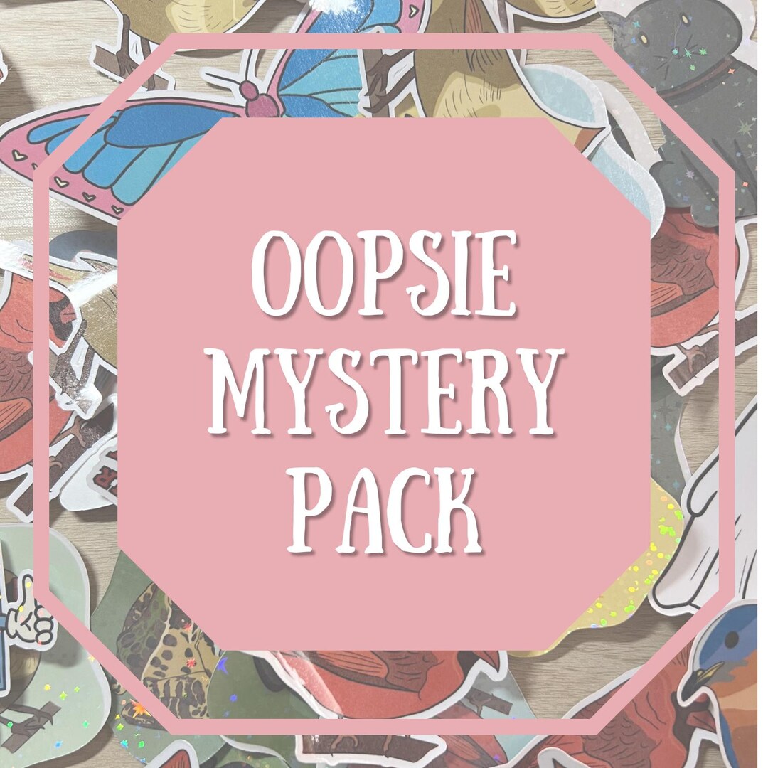 Oopsie Mystery Sticker Pack, Sticker Pack, Oops, Mystery Sticker Pack - Etsy