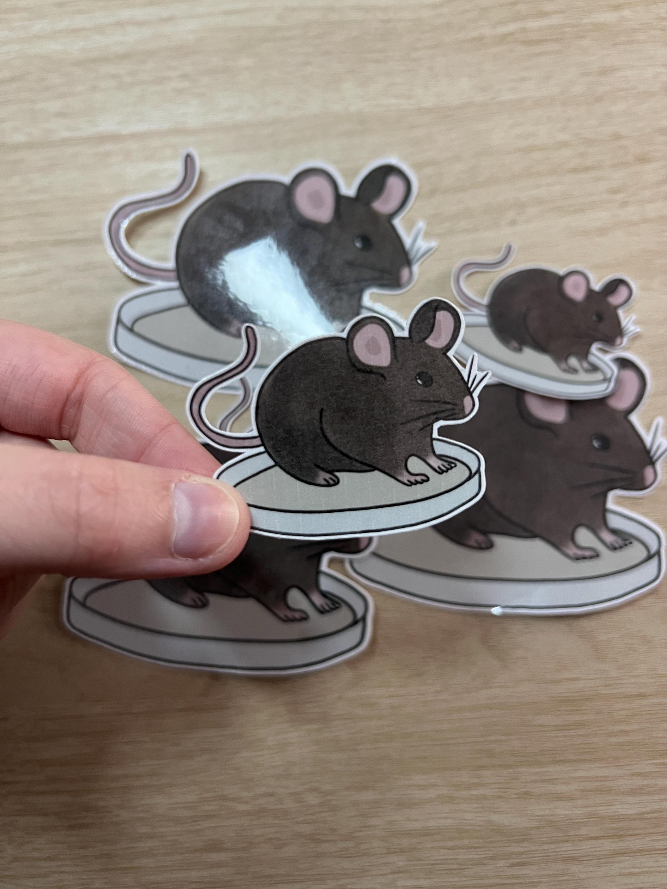 Laboratory Research Mouse Sticker, Mouse, Mice, Sticker, Science ...