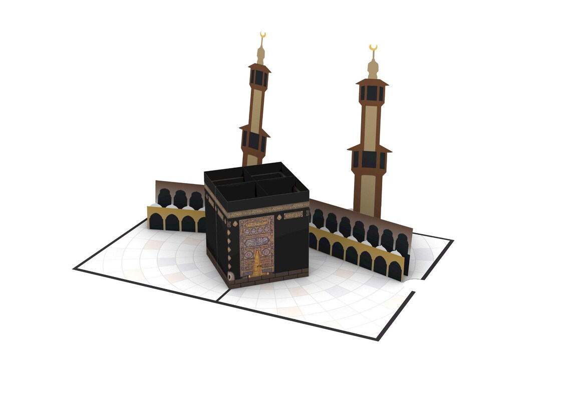 Kaba 3D Pop up Card - Embrace the Beauty of Hajj and Umrah - Etsy