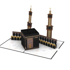 Kaba 3D Pop up Card - Embrace the Beauty of Hajj and Umrah - Etsy