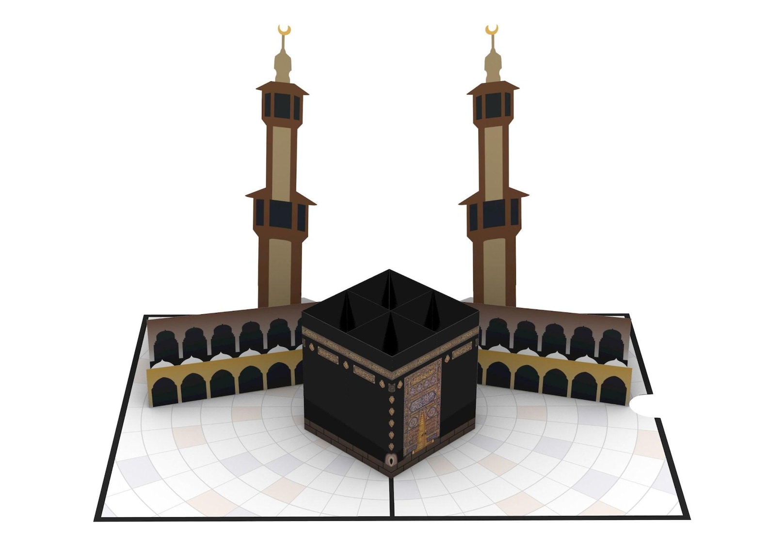Kaba 3D Pop up Card - Embrace the Beauty of Hajj and Umrah - Etsy