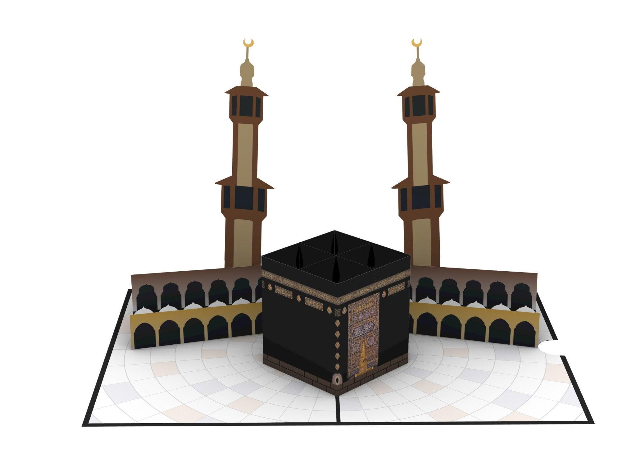 Kaba 3D Pop up Card - Embrace the Beauty of Hajj and Umrah - Etsy