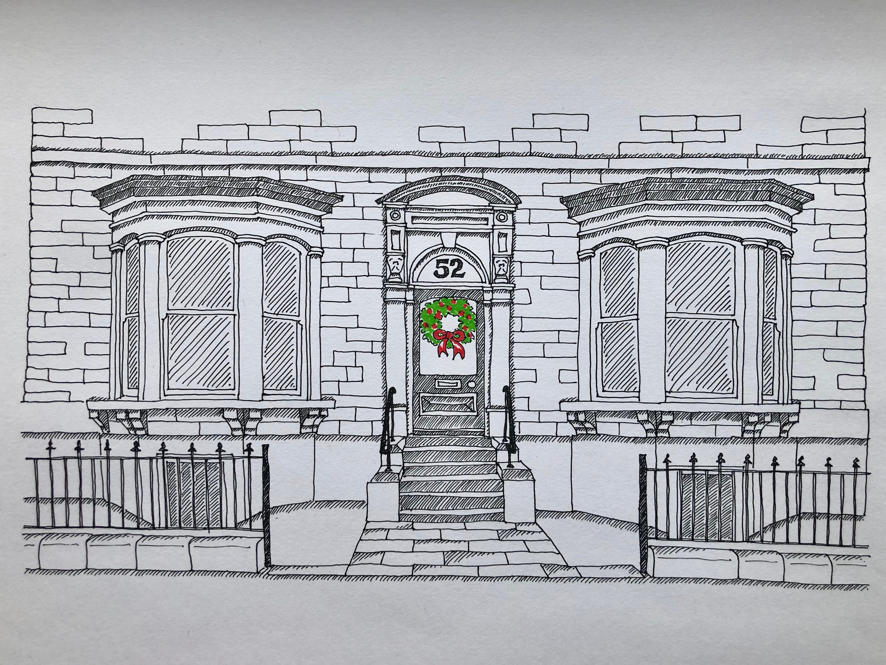 Hand Drawn House Drawing Bespoke Picture of Your Home | Etsy