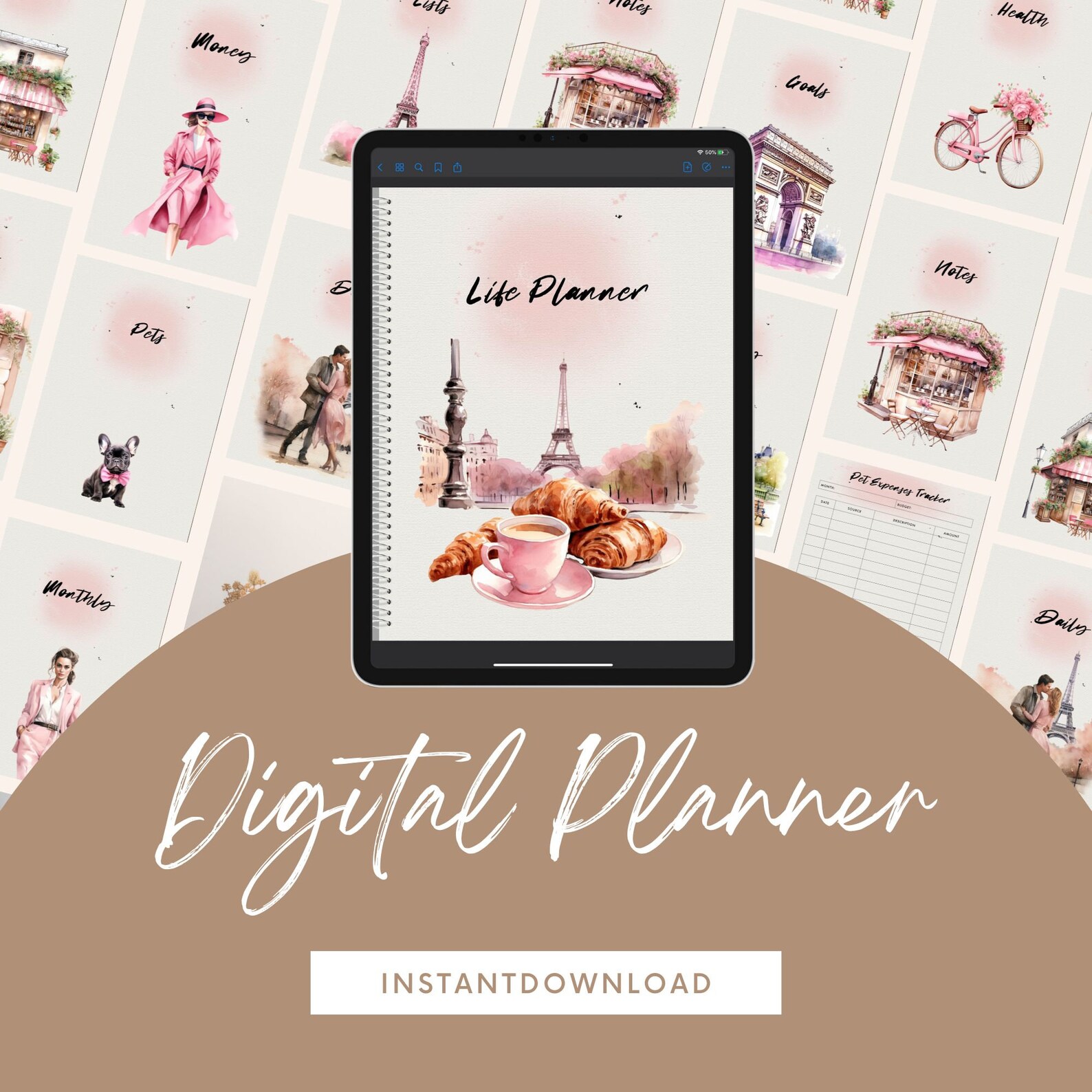 Digital Planner, Goodnotes Planner, Daily Digital Planner, iPad Planner ...