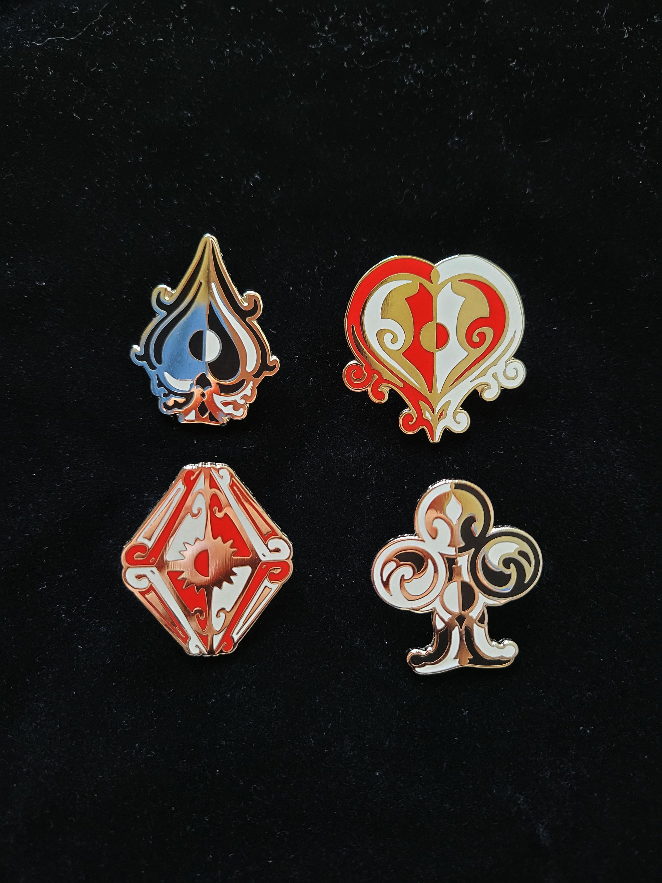 Playing Card Pin Set - Etsy