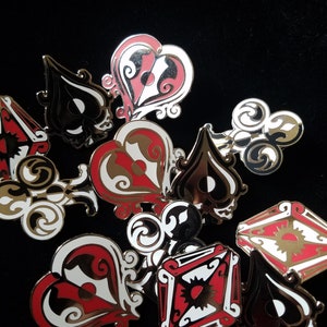 Playing Card Pin Set - Etsy