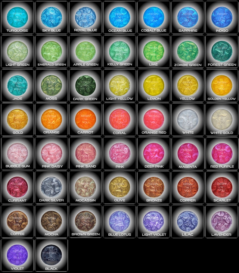 Premium Pearl Mica Powder Metallic Epoxy Resin Pigment Dye Soap Bath ...