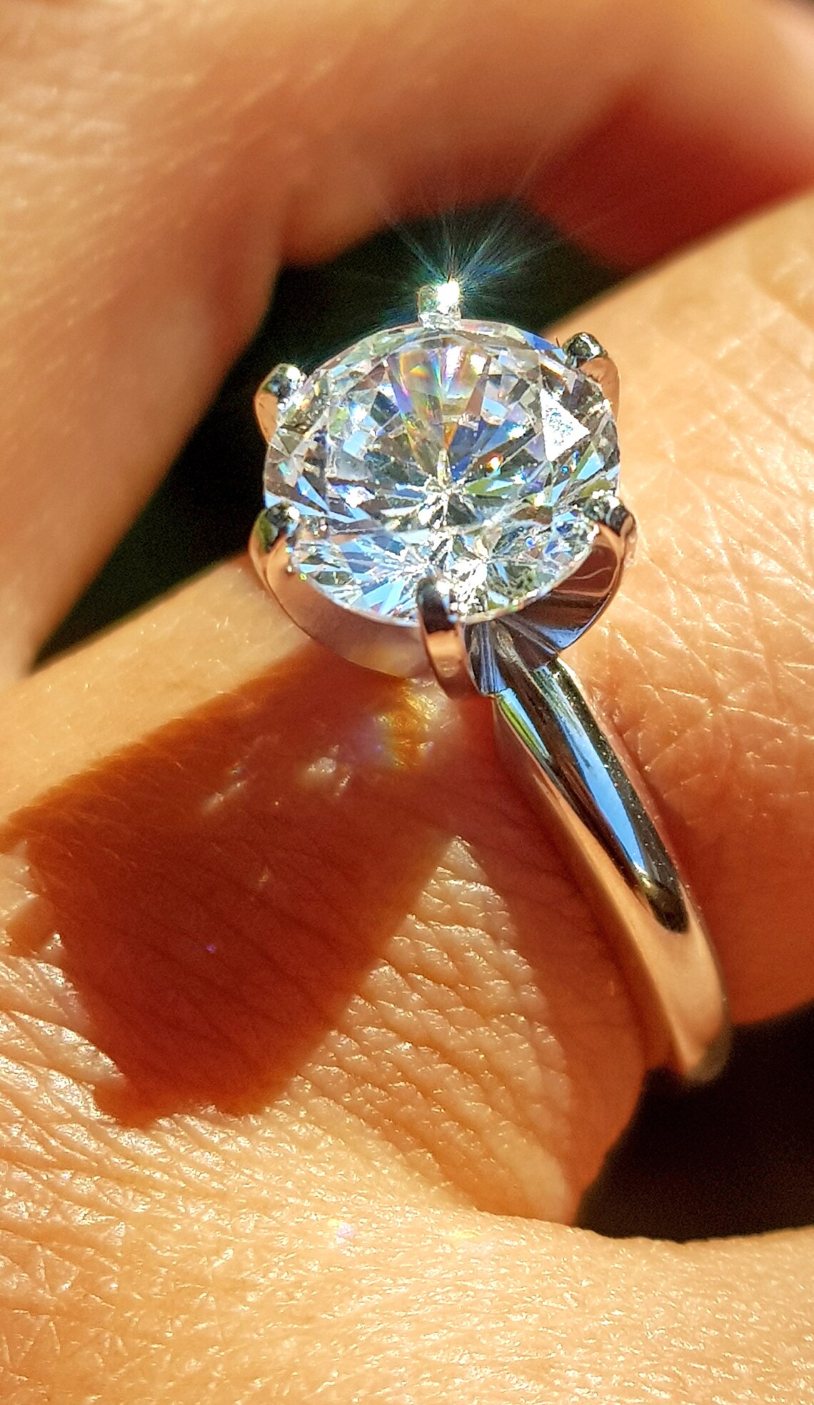 1ct 1.5ct 2ct 2.5ct 3ct Genuine VS E D Lab Diamond Made Coated | Etsy