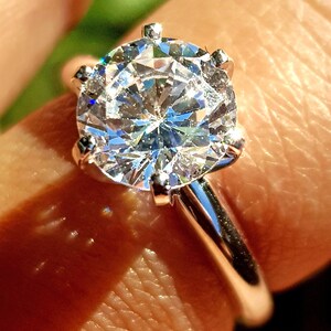 1ct 1.5ct 2ct 2.5ct 3ct Genuine VS E D Lab Diamond Made Coated Created ...