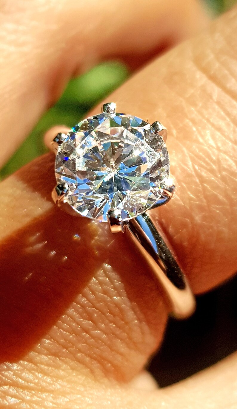 1ct 1.5ct 2ct 2.5ct 3ct Genuine VS E D Lab Diamond Made Coated - Etsy UK