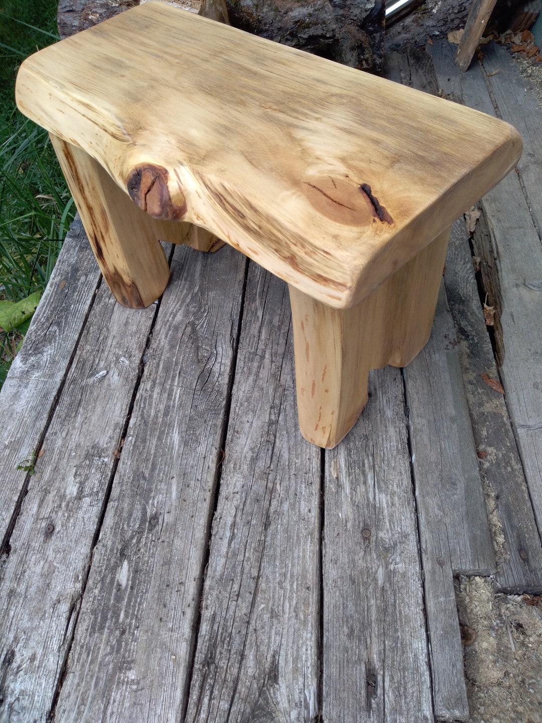 Live Edge Wood Rustic Style Bench - Etsy