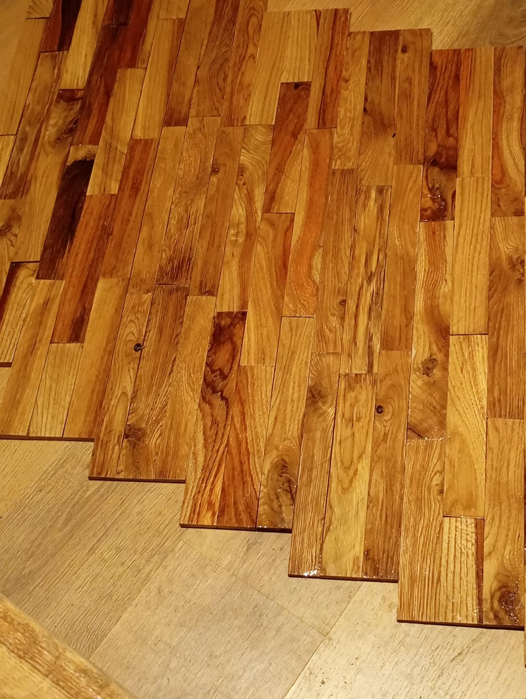 Rustic Wooden Wall Decor Panels Oak Wall Tiles - Etsy