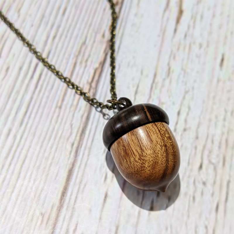 Acorn Necklace - Etsy