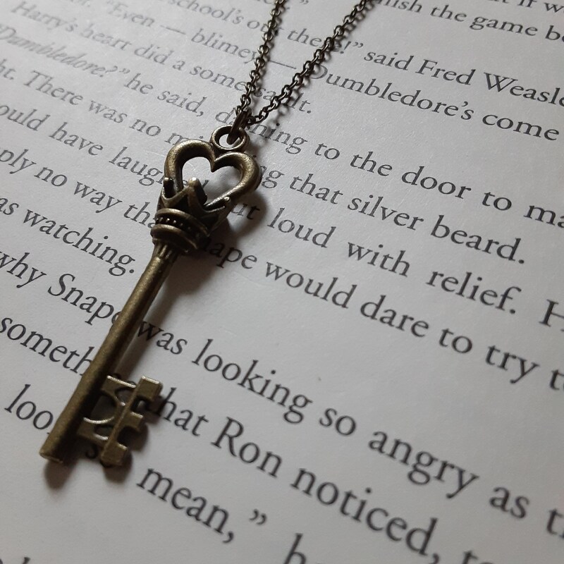 Crown Key Necklace - Etsy