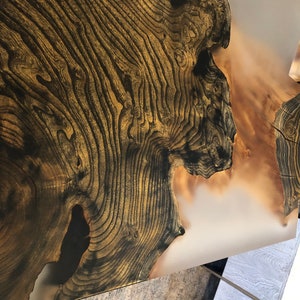 Black Ice Epoxy River Writing Desk - Etsy