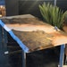 Black Ice Epoxy River Writing Desk - Etsy