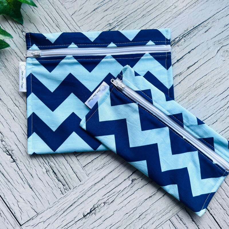 Chevron Lunch Bag - Etsy