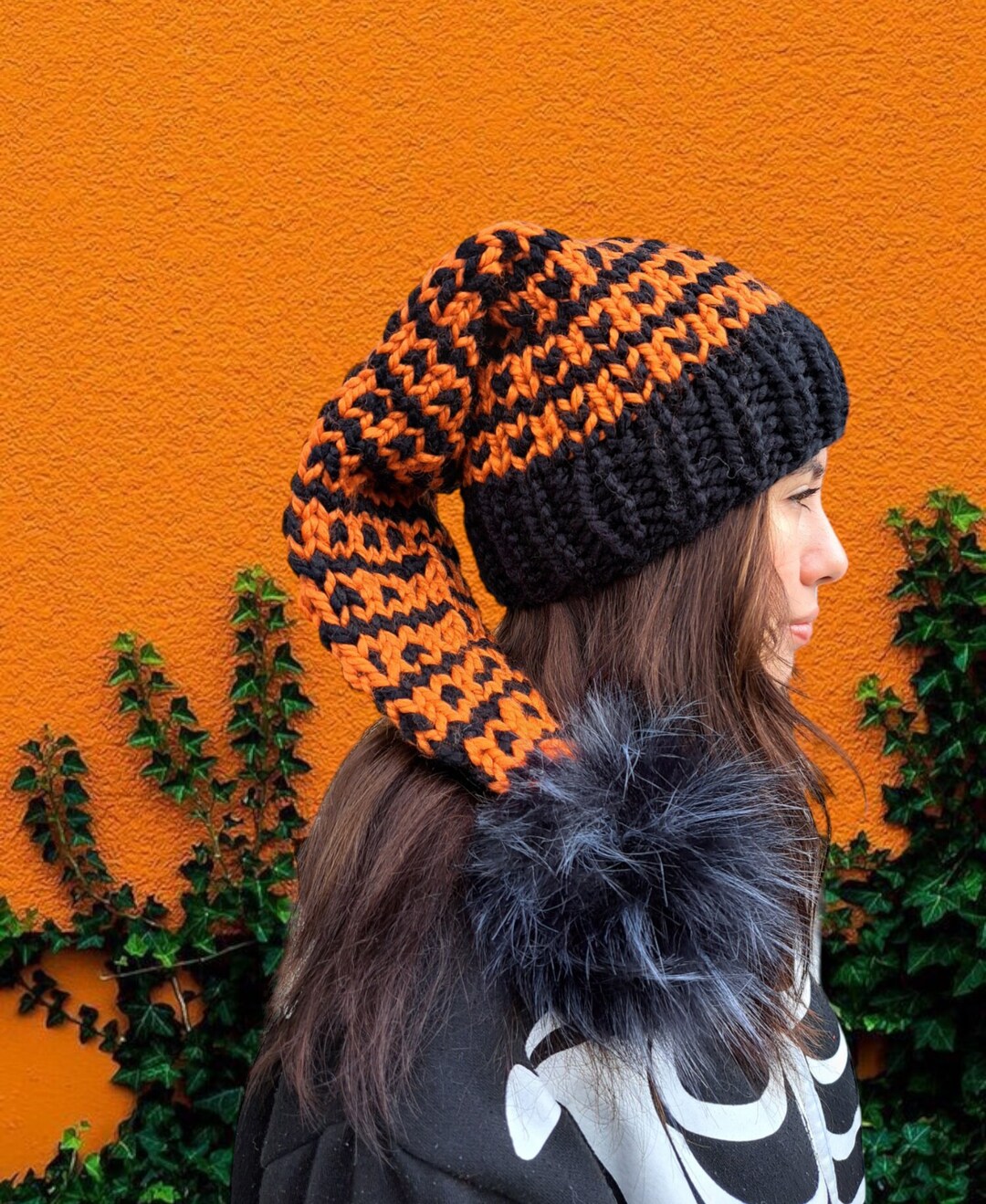 Halloween Beanie, Goth Gift, Halloween Costume, Halloween Hat, Goth ...