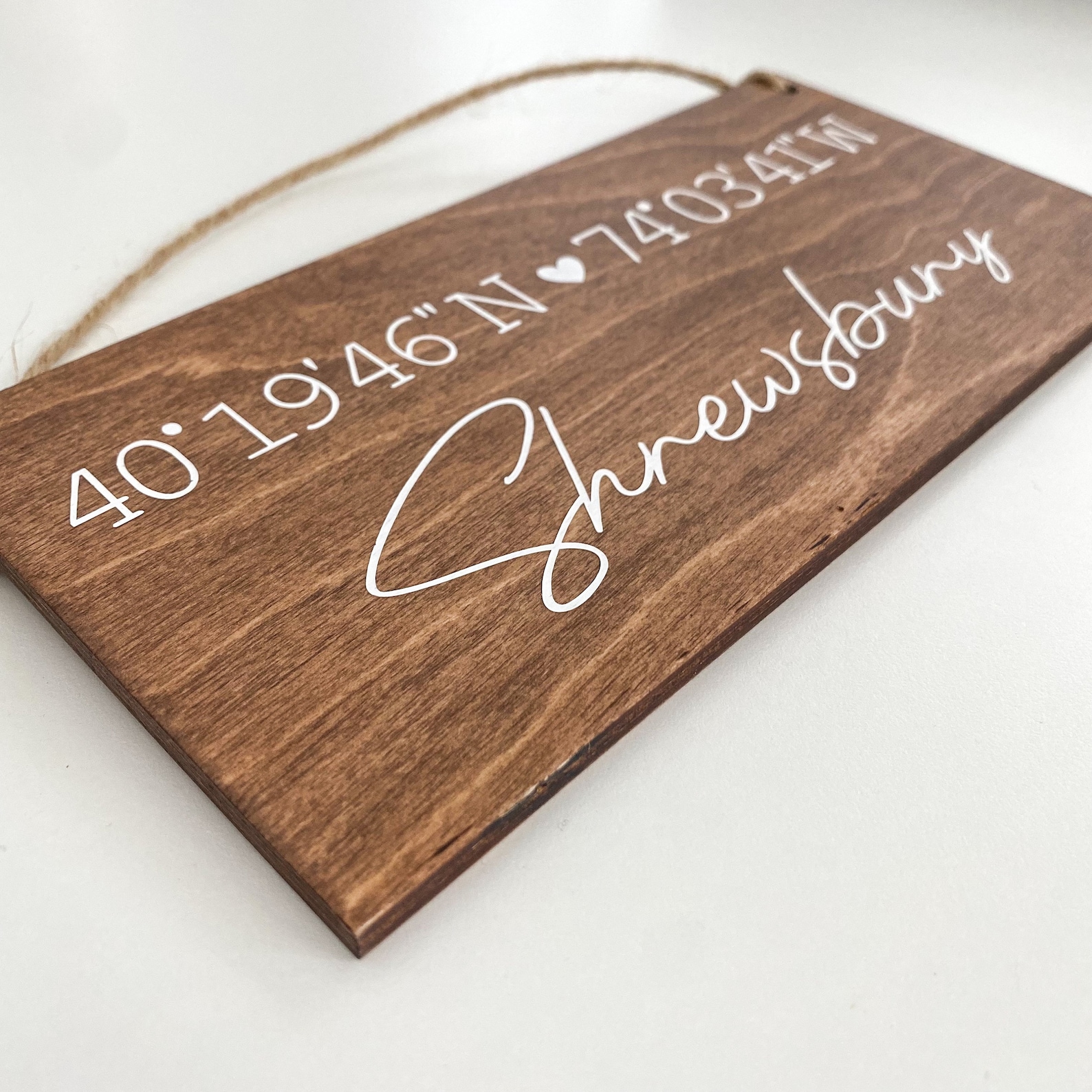 Coordinates Sign 8x4 Wooden Sign Latitude Longitude - Etsy