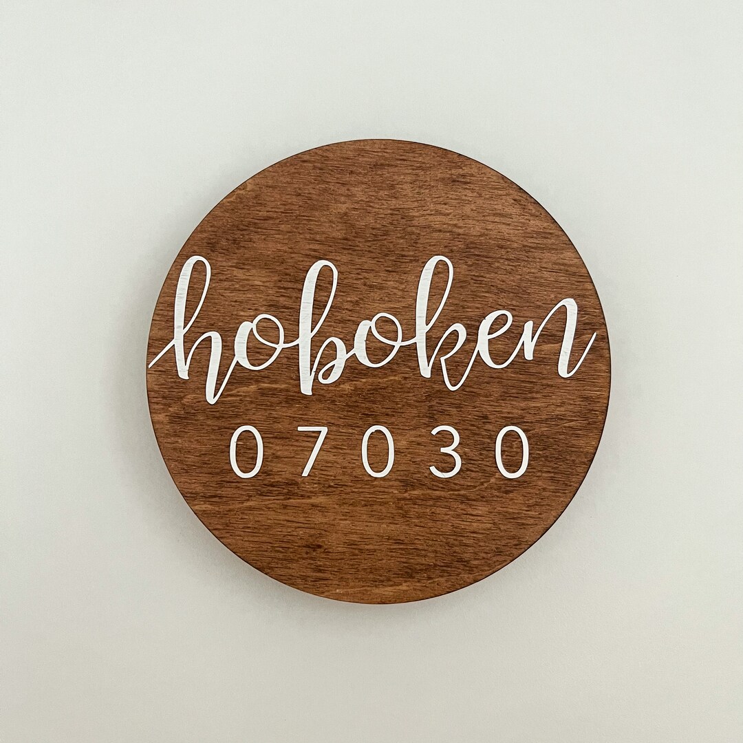 Wooden Coaster | Custom City and Zip Code Coaster | Full Cork Bottom ...