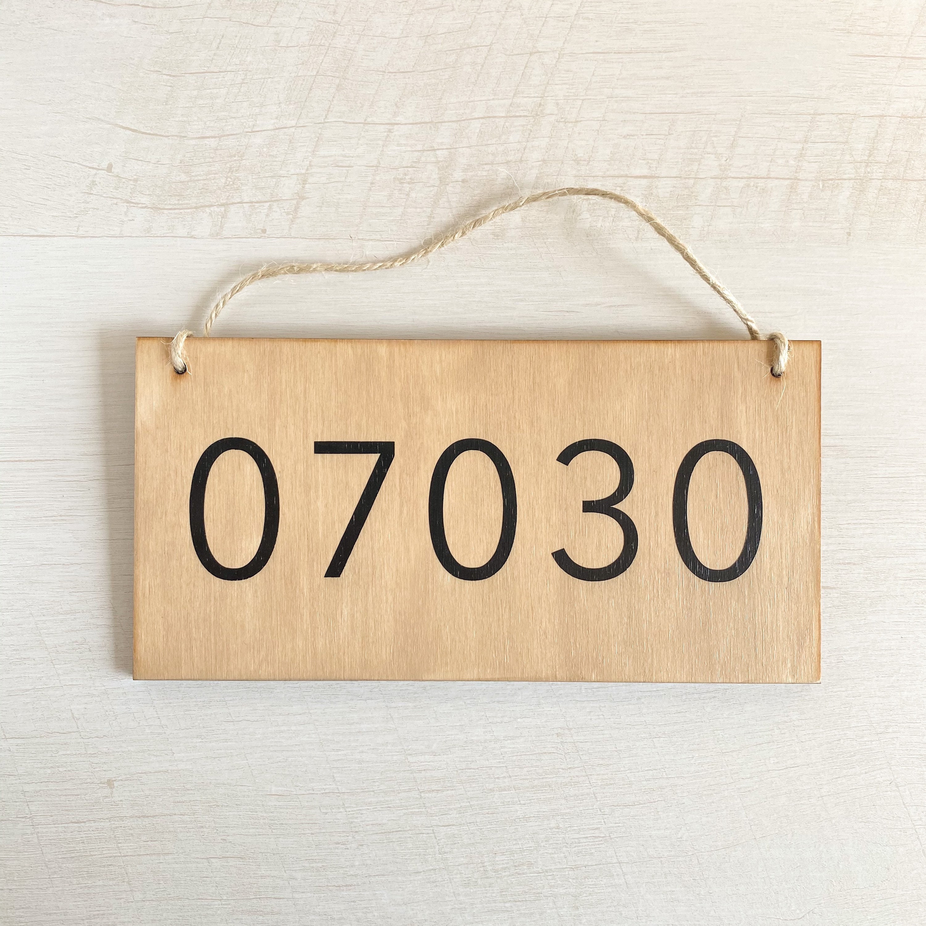 Wooden Hanging Zip Code Sign 8x4 Door Sign Gallery Wall | Etsy