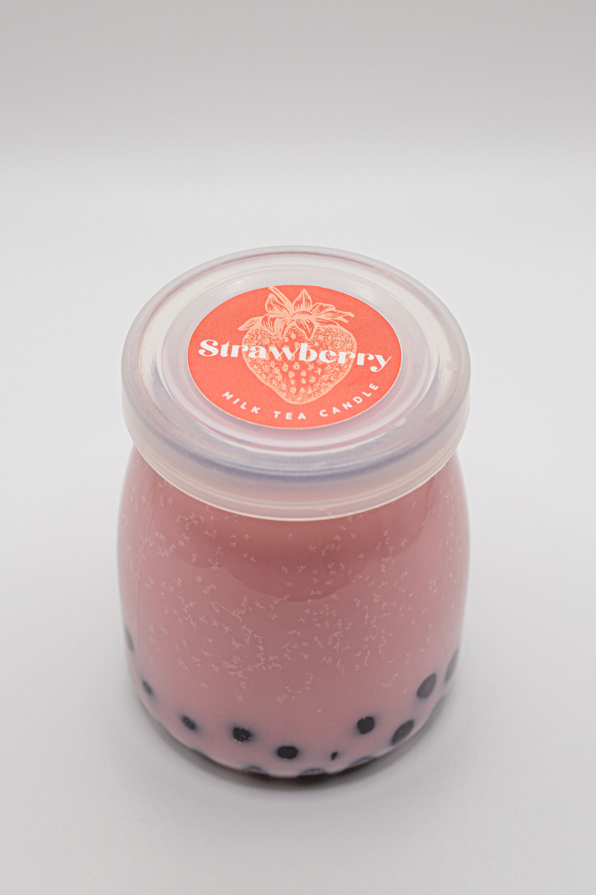 Strawberry Boba Milk Tea Candle - Etsy
