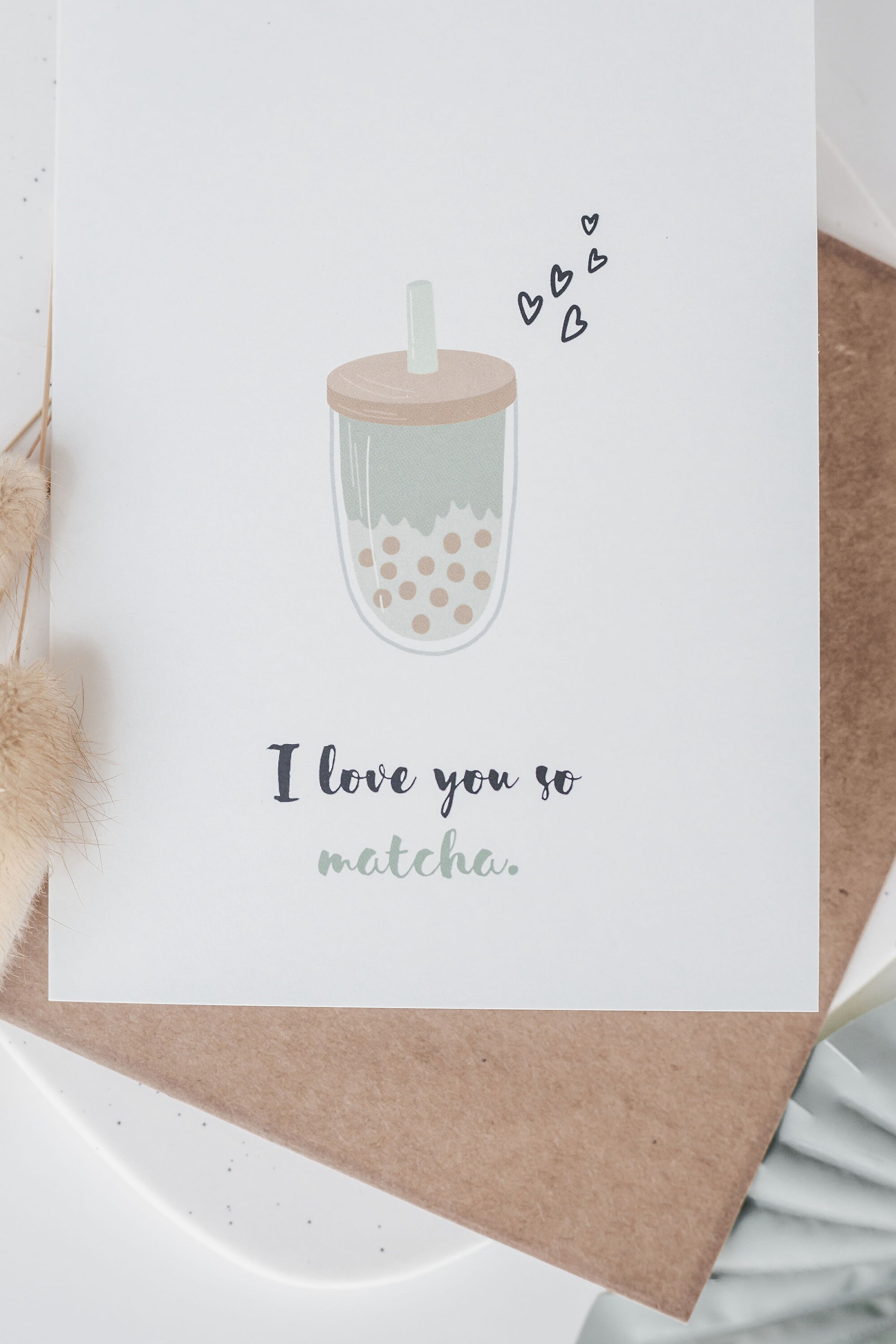 Boba Milk Tea Greeting Cards - Etsy