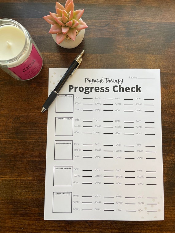 Physical Therapy Progress Check Form - Etsy